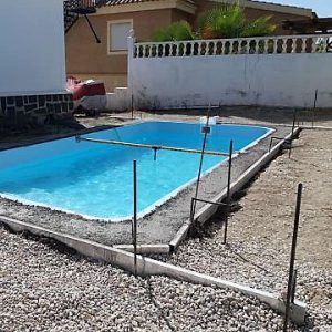 zuncho perimetral y colocacion del coranamiento en piscinas en murcia ...